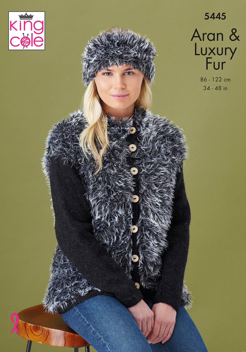 Knitting Pattern: Jackets and Headband in Faux Fur – YardandYarn